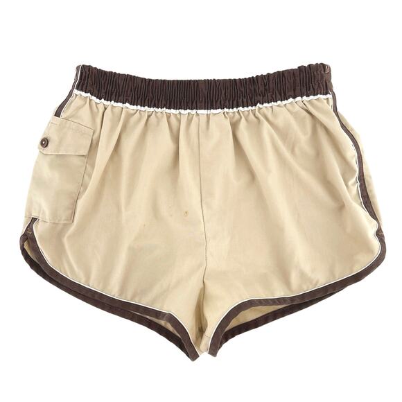 Astor One | Swim | 8s Tan Brown Swim Trunks 980s Vintage | Poshmark